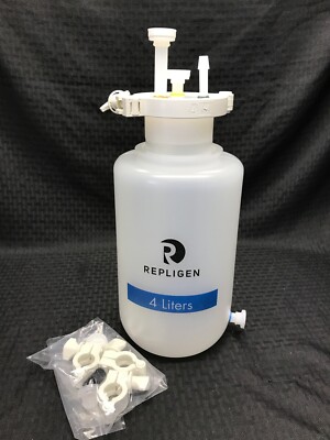 REPLIGEN 4L High Flow 3-Mini TC Reservoir Bottle Non-Sterile 3/8” HB ...