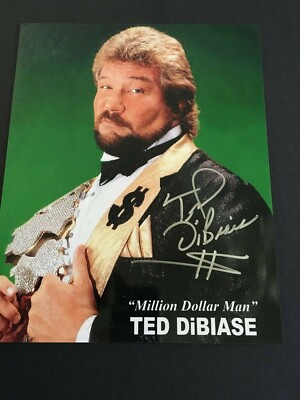 TED DIBIASE AUTOGRAPHED 8 X 10 PHOTO "MILLION DOLLAR MAN" W / C.O.A. | eBay