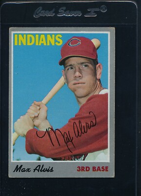 1970 Topps #85 Max Alvis Indians Signed Auto *39693 | eBay