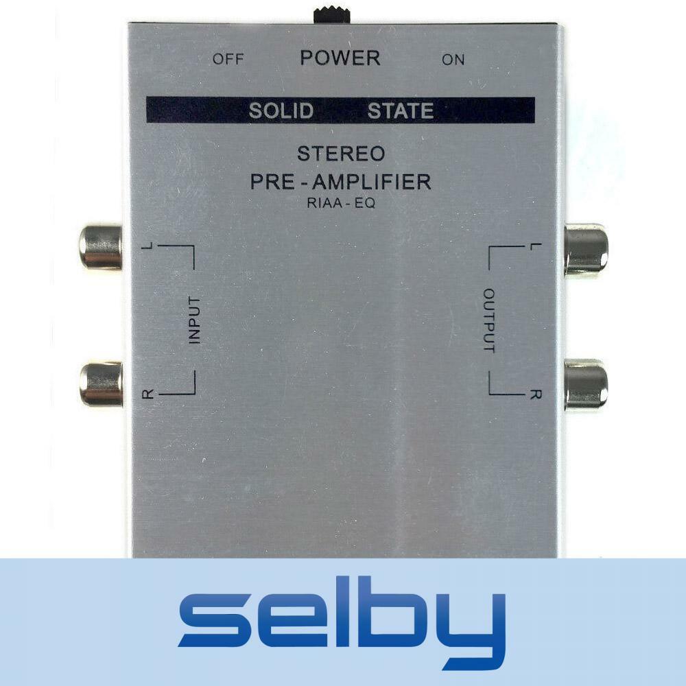 RAXX Inline Stereo Phono Preamp 9V Battery Operated for Turntable ...