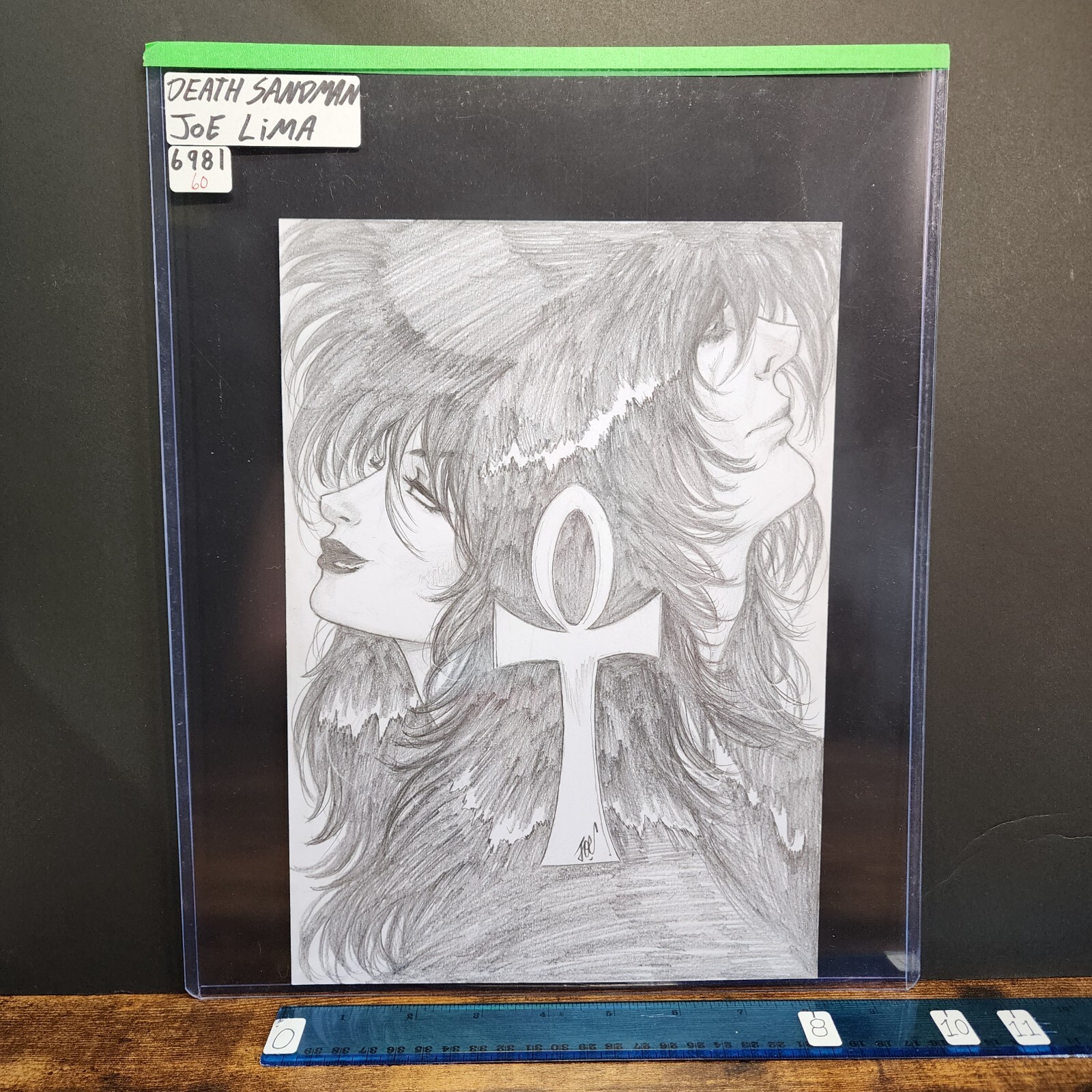 3-10-01 .1886. orig. 8x12 hand drawn 1/1 art sketch by joe lima of ...