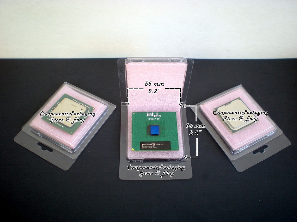 Intel Procesor CPU Clamshell Case + Anti Static Foam - Lot of 10 25 40 ...