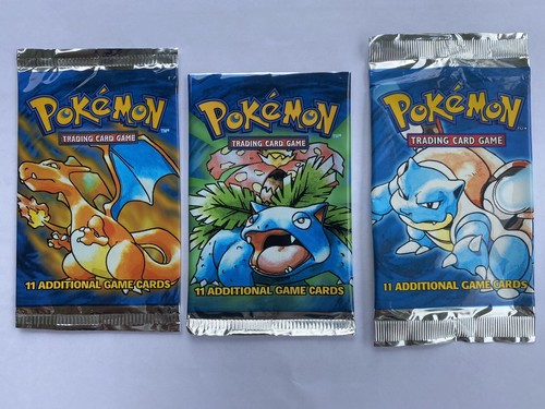 Base Set Booster Packs All Three Art Works Great Display Piece! READ ...
