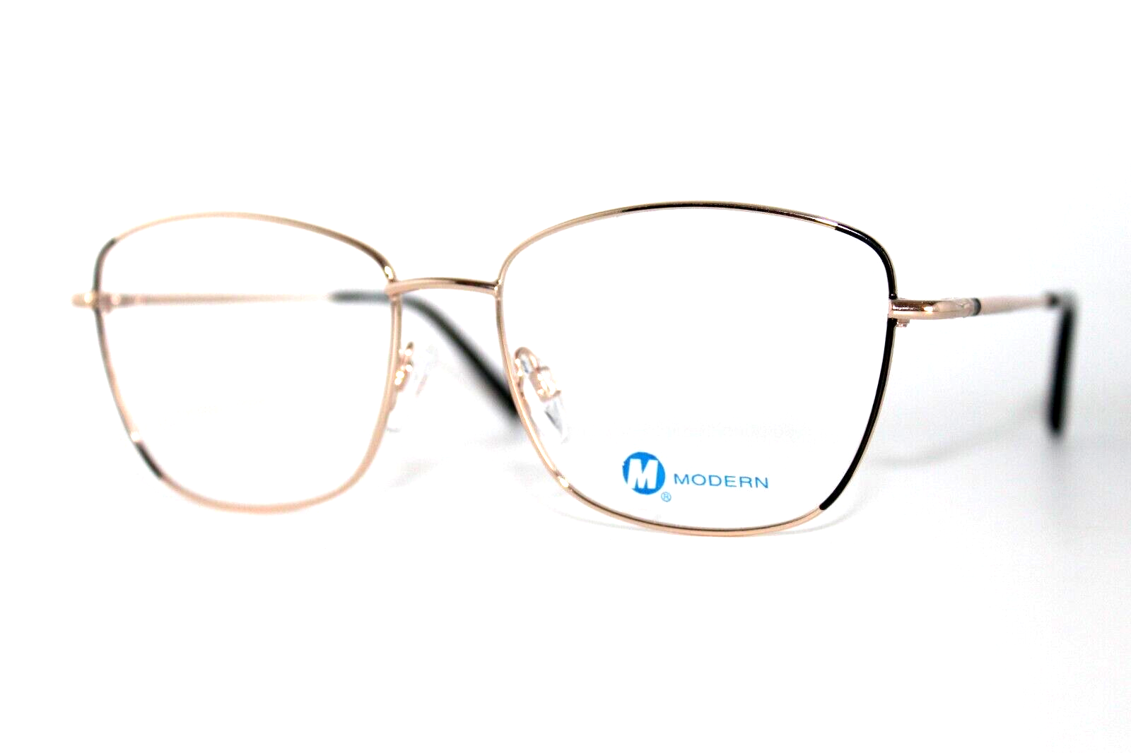 NEW MODERN OPTICAL DAYLIGHT GOLD BLACK AUTHENTIC EYEGLASSES FRAMES 54 ...