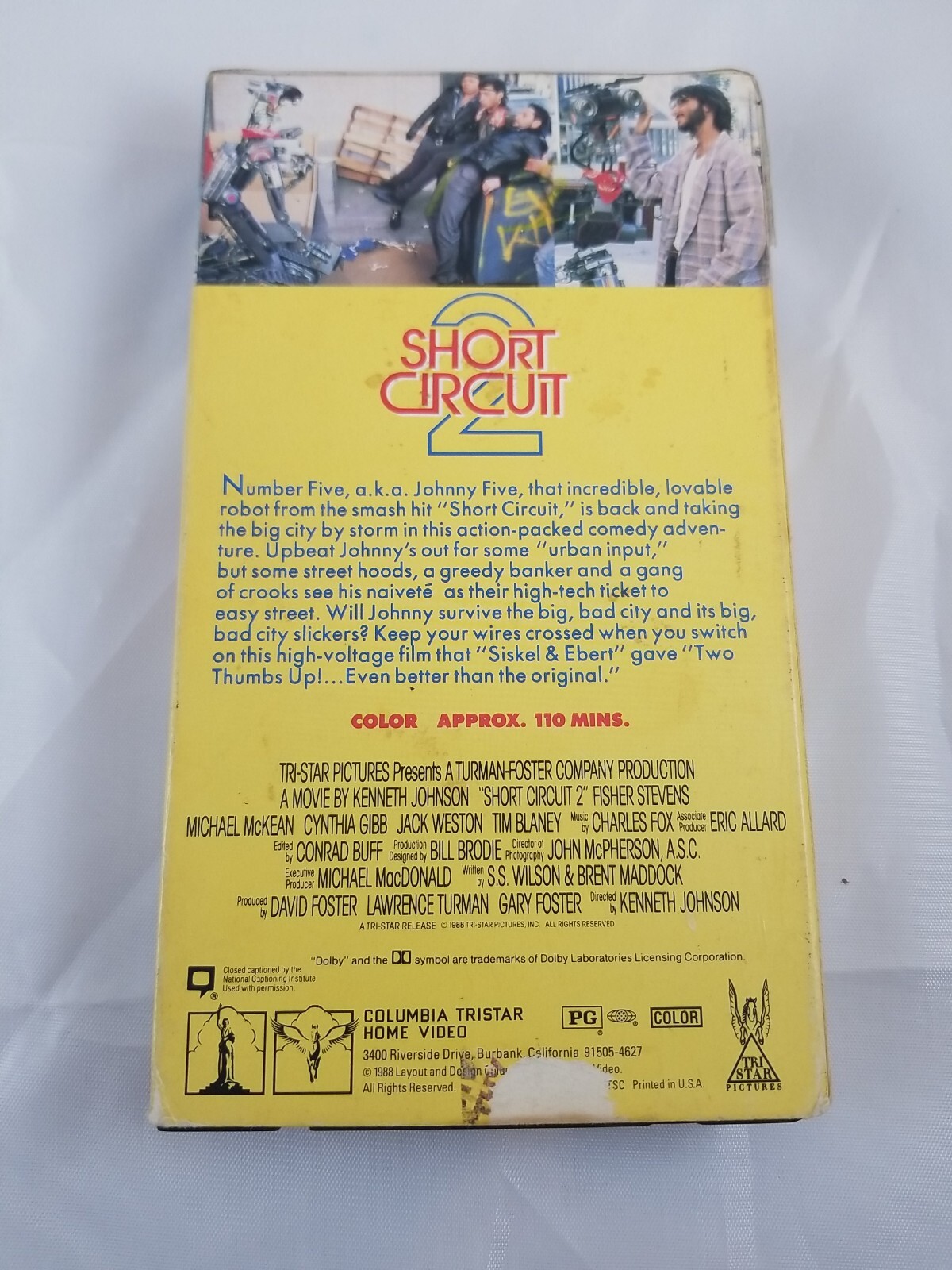 Short Circuit 2 VHS VCR Movie 1988 Fisher Stevens 43396670082 | eBay
