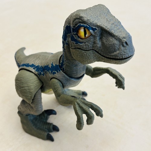 Jurassic World Action Figure Primal Pal Blue Velociraptor Dinosaur With ...