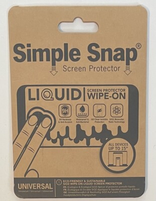 Simple Snap Liquid Wipe-On Screen Protector Easy Universal All 15 ...