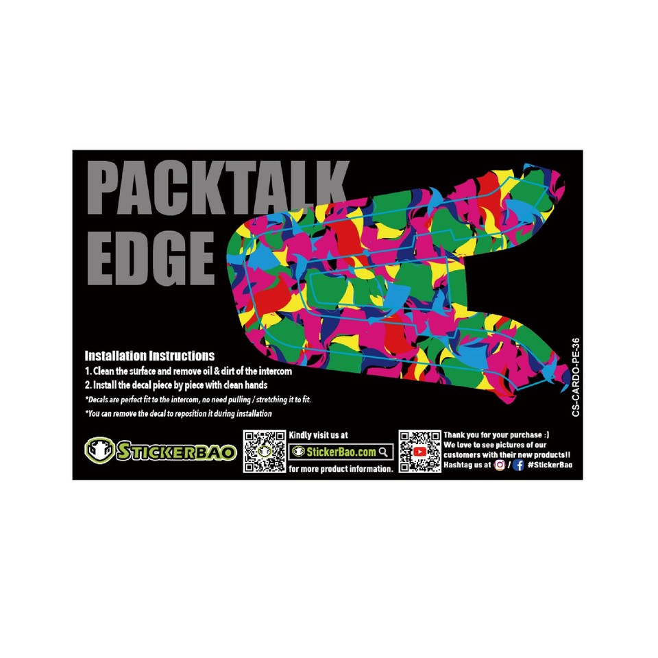 For Cardo Packtalk EDGE Protective Wrap Sticker Cover Abstract Fluid | eBay