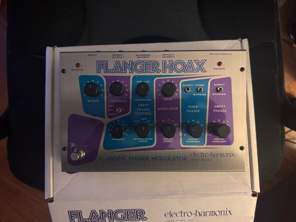 Electro-Harmonix Flanger Hoax Flanger Guitar Effect Pedal 683274010458 ...