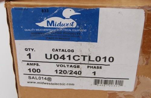 MIDWEST U041CTL010 30/20 Unmetered RV Post Mount Surface Box Factory ...