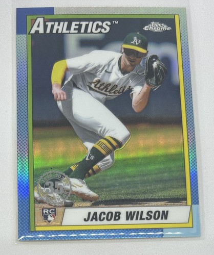 Jacob Wilson 2025 Topps Chrome RC 35 Anniversary 1990 #90CB-18 ...