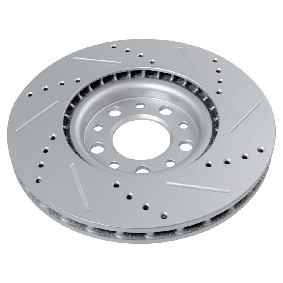 12.0 inch Front Drilled Slotted Rotors for Dodge Dart Fiat 500X Compass ...