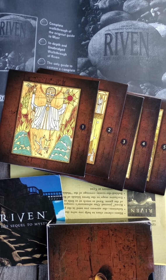 Riven The Sequel To Myst (PC/Mac CD-ROM) Video Game Cyan 1997 BIG BOX ...