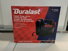 Duralast Dl-1200ac 1200 Peak Amp Lithium Ion Jump Starter Portable D180 ...