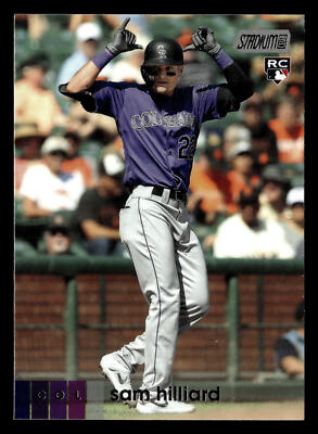 Sam Hilliard 2020 Stadium Club #98 Colorado Rockies BASEBALL ROOKIE ...
