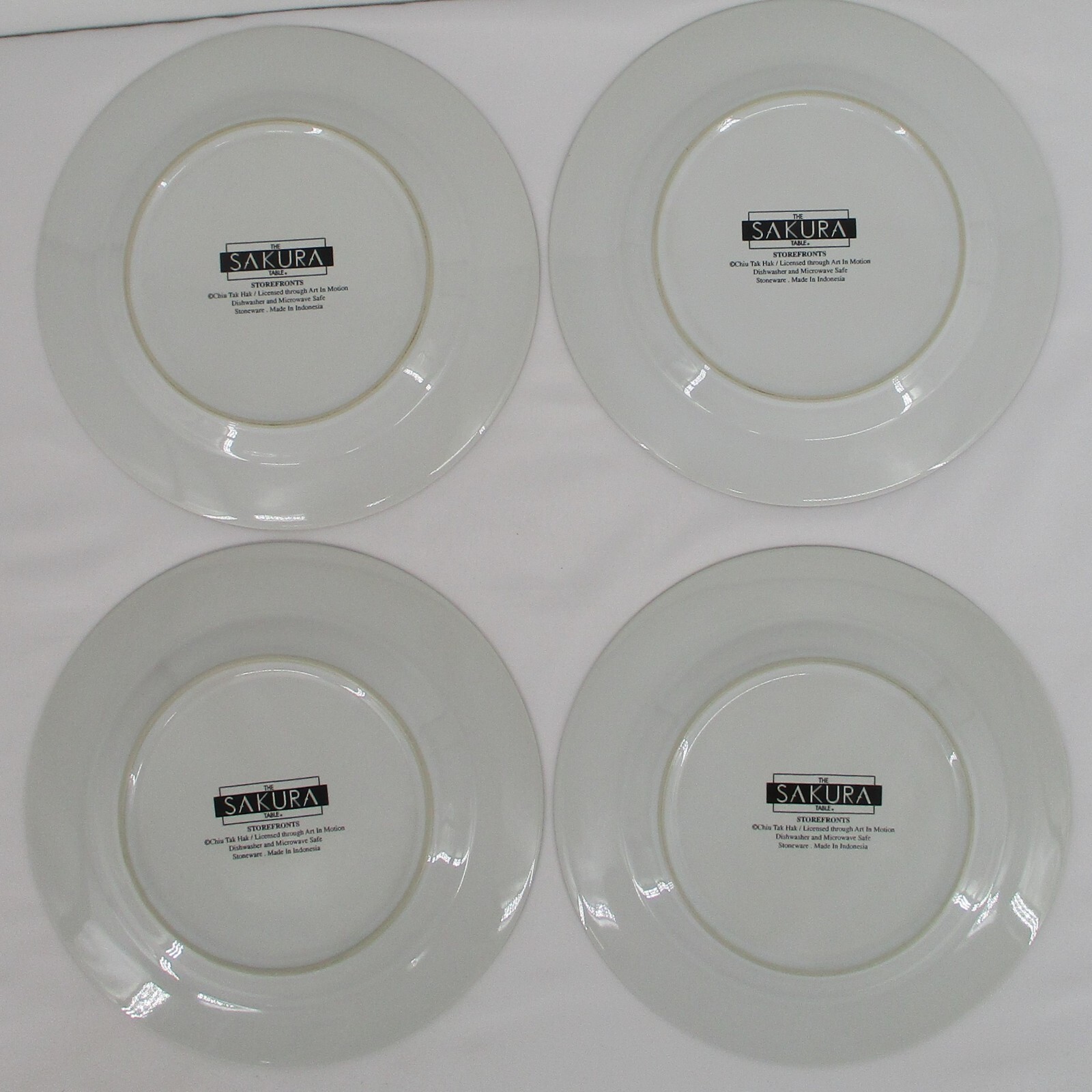 Stoneware Salad Dessert 8” Plates - The Sakura Table - Storefronts ...