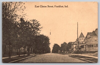 Postcard East Clinton Street Frankfort Indiana RV | eBay
