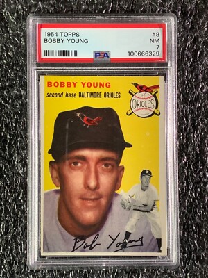 1954 Topps Baseball #8 Bobby Young PSA 7 | eBay