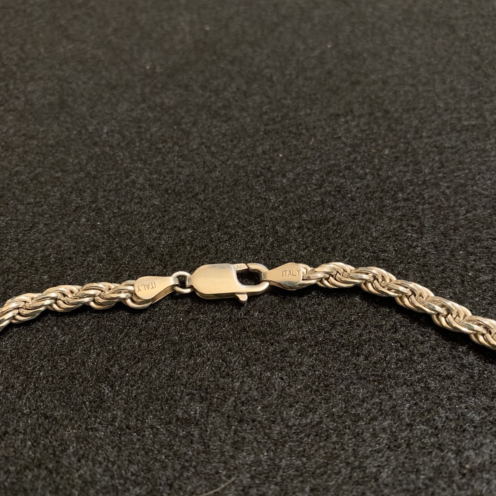 Classic 925 Sterling Silver 20” 5mm Rope Chain Necklace Solid 38.6 ...