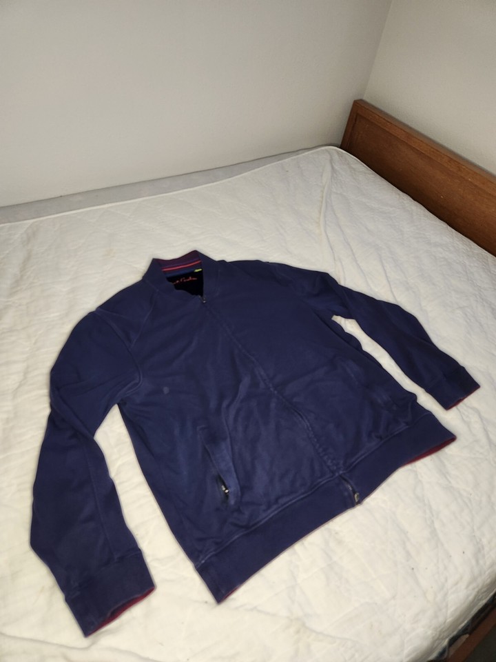 Vintage Robert Graham Jacket Mens Size XL Classic Fit Full Zip Navy ...