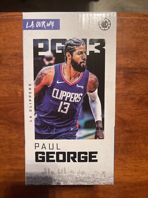 NICE LA Clippers Paul George 2021-22 SGA Bobblehead Baseball NBA In Box ...
