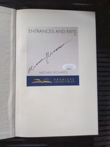 Michael Richards Signed Entrances Exits Book Autographed JSA | eBay