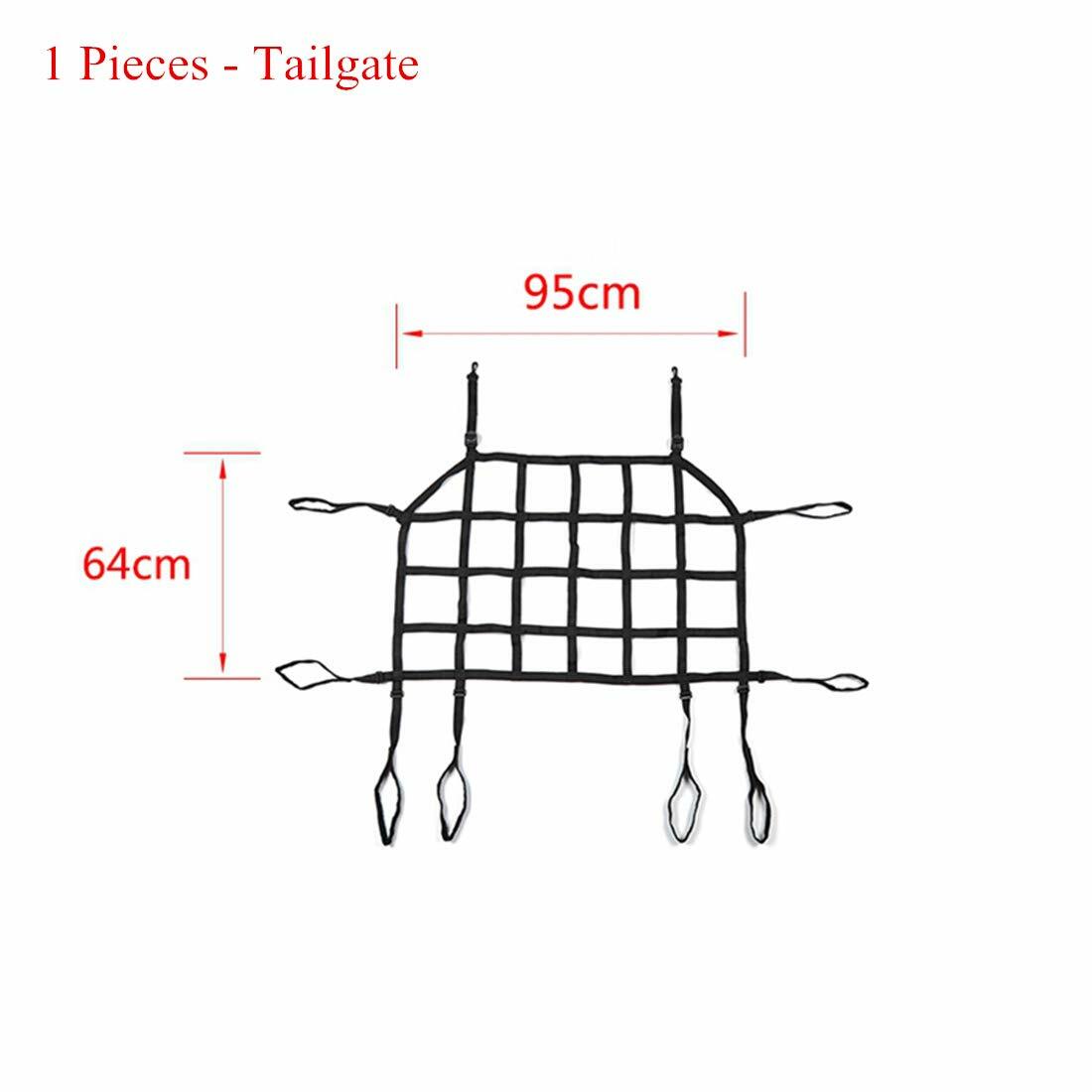 Cargo Restraint Net System Black Mesh Soft Top Net FIT Jeep Wrangler JL ...