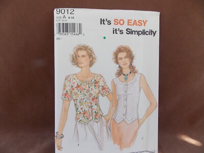 Simplicity Misses Top Sizes 8-18 Uncut Pattern 9012 | eBay