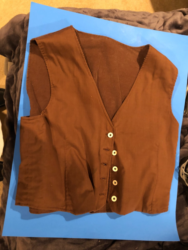 CIVIL WAR CONFEDERATE 2 SIDED VEST WITH 5 UCV BUTTONS | eBay