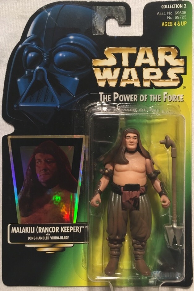 Star Wars The Power of the Force Malakili (Rancor Keeper) Kenner New ...