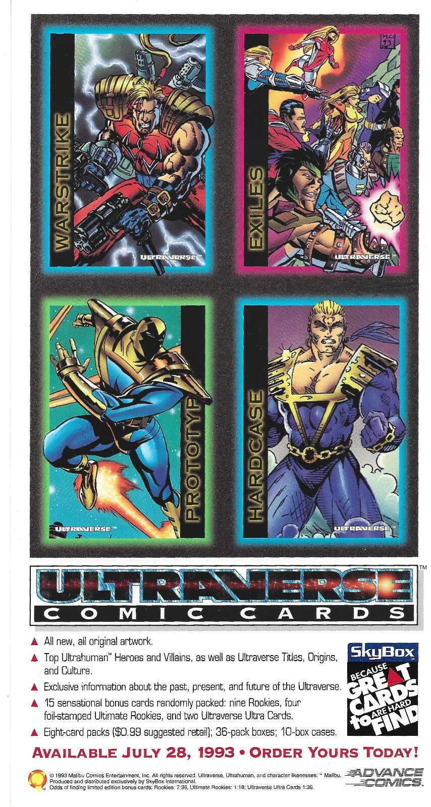 Malibu Comics Skybox ULTRAVERSE COMIC CARDS PROMO CARD (1993) | eBay