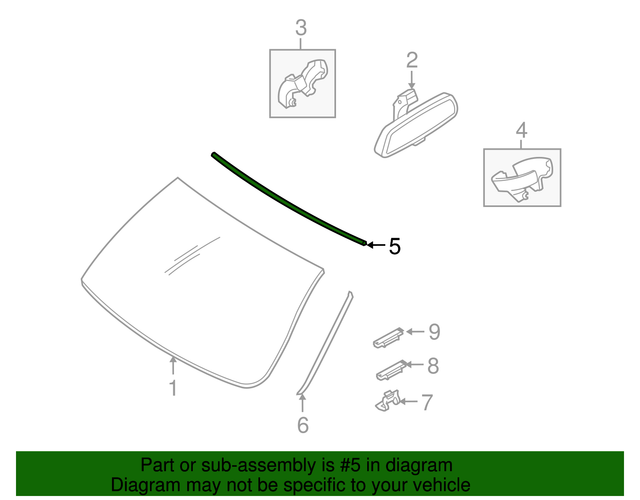BMW 51317157681 Genuine OEM Factory Original Upper Molding for sale ...