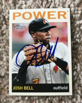 Josh Bell Signed Autographed 2013 Topps Heritage Minor League Baseball ...