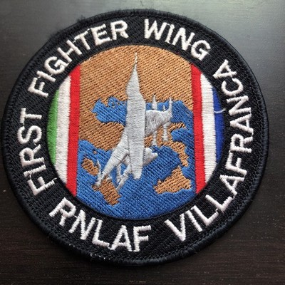 Netherlands Air Force RNLAF First Fighter Wing Villafranca Patch Flight ...