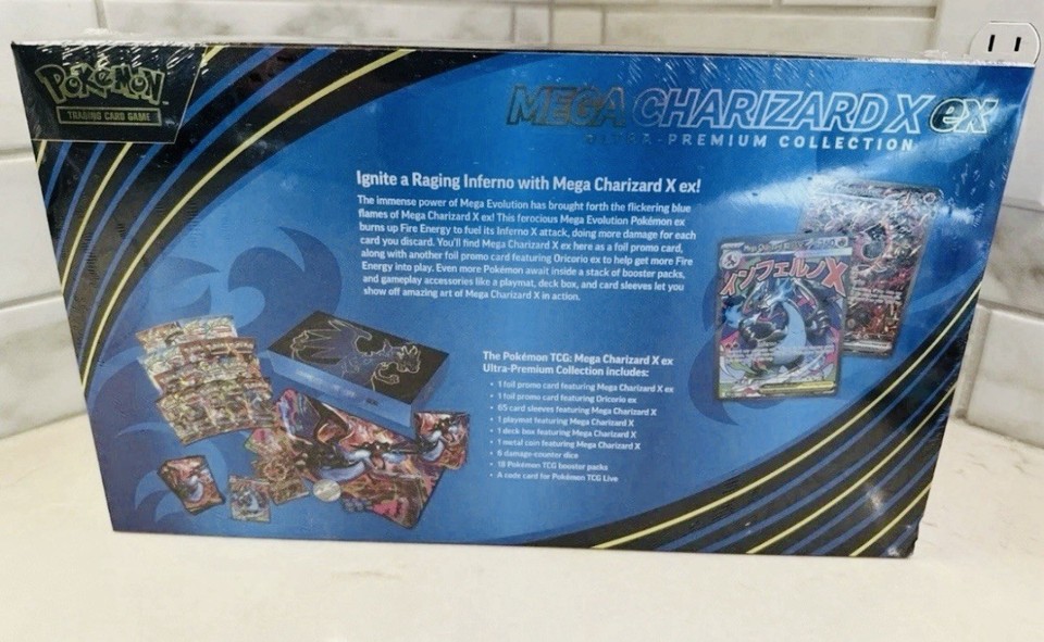 Pokemon TCG Phantasmal Flames Mega Charizard EX UPC In Hand | eBay