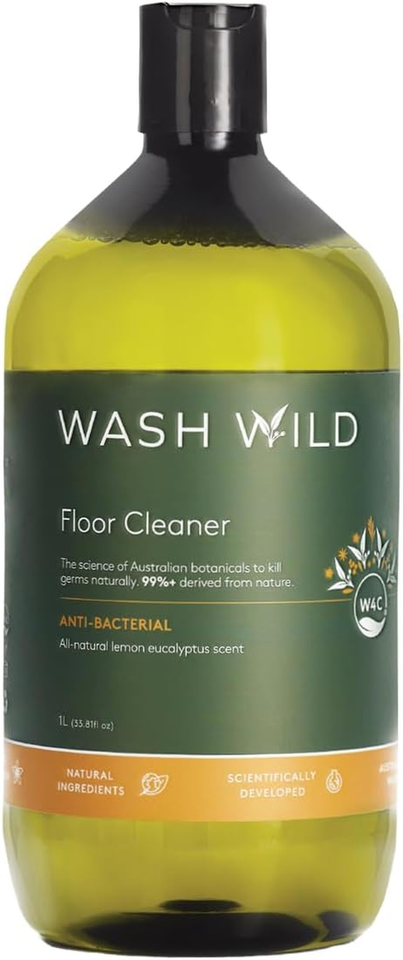 Floor Cleaner 1L, Natural Lemon Eucalyptus Scent, Concentrated & Non ...