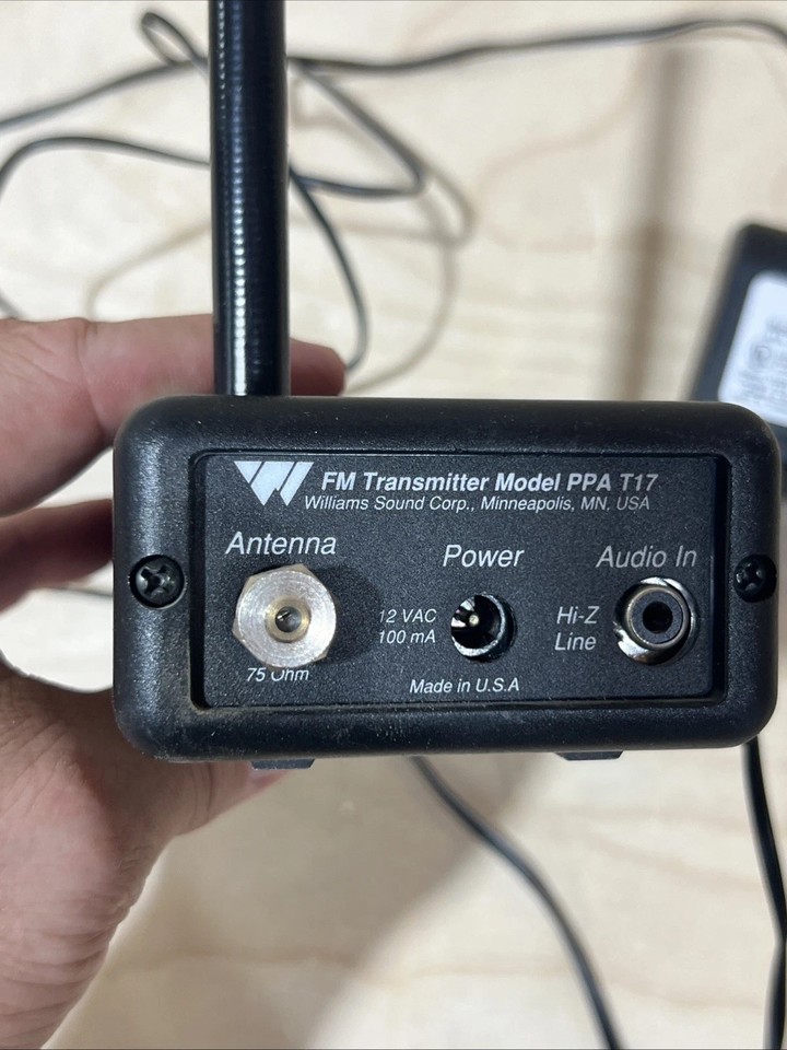 Williams Sound Auditory Assistance Personal PA PPA Transmitter T17 No ...