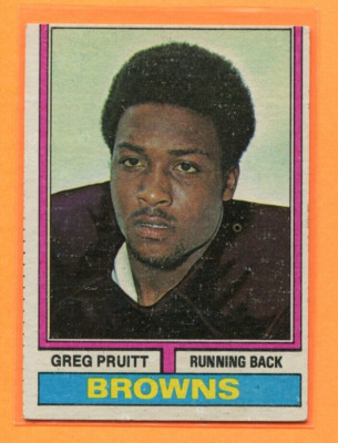 GREG PRUITT CLEVELAND BROWNS 1974 TOPPS NFL FOOTBALL CARD #110 | eBay