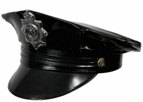 Police Cop Hat Fancy Dress Outfit British/American Policeman Police ...