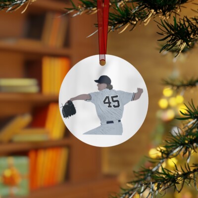 Gerrit Cole Drawing Metal Ornaments | eBay
