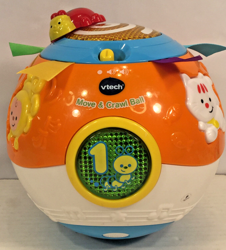 6" Vtech Move & Crawl Ball Interactive Motion Ball - Moves on its Own ...
