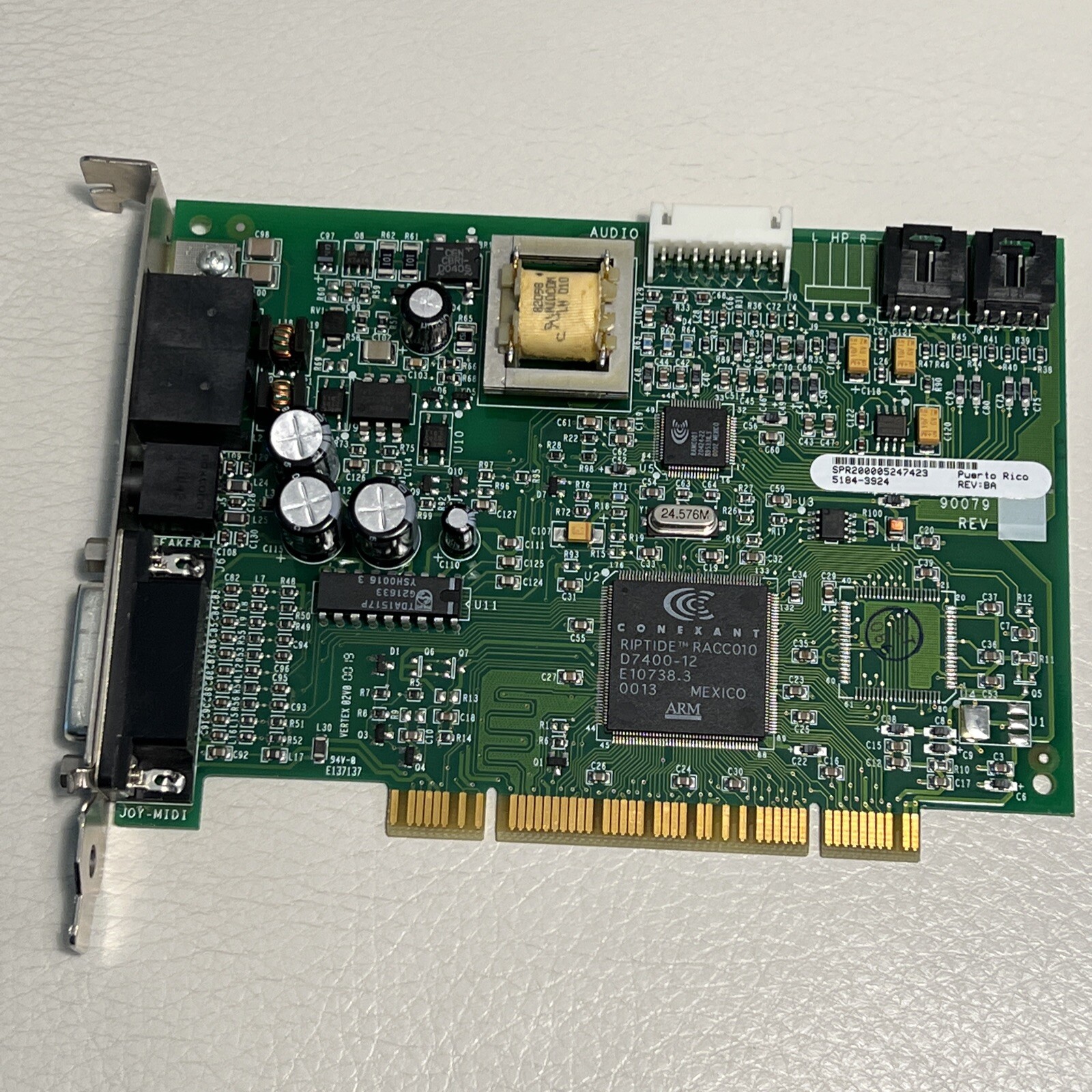 Smart Modular Technologies 90079 PCI Combo Sound Card & Modem 5184-9924 ...
