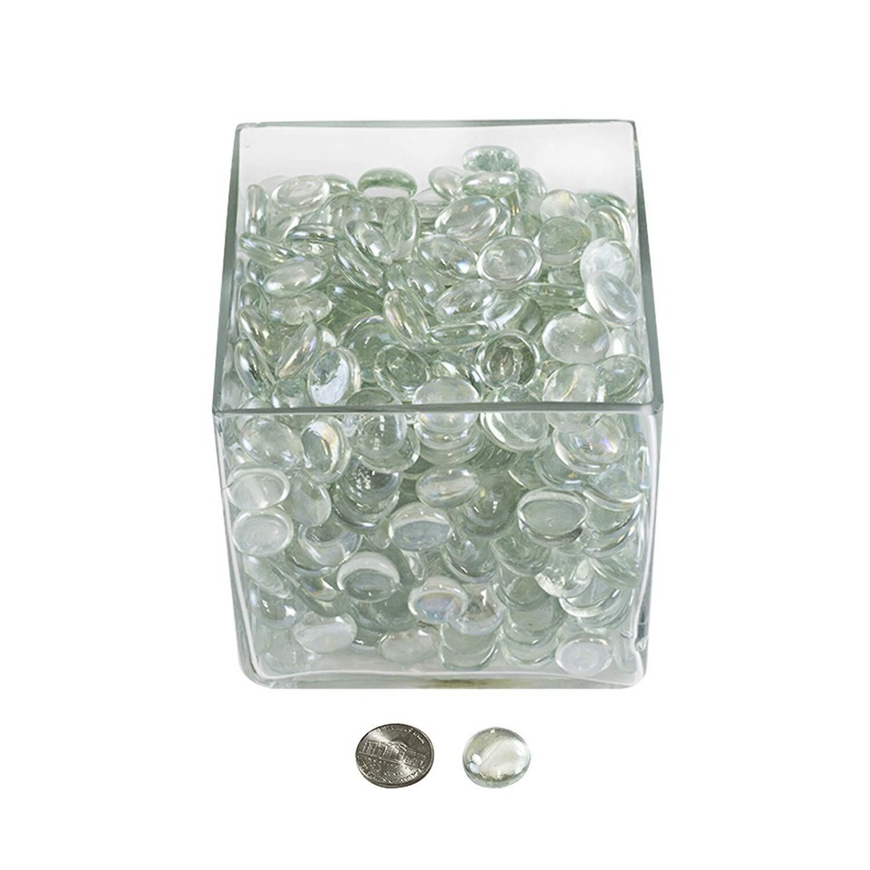 Decorative Round GLASS PEBBLES Stones Nuggets BEADS *Lots Quantities ...