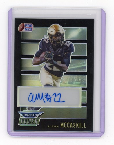 2024 Leaf Pro Set Football PW-AMC ALTON MCCASKILL Power Black Auto /7 ...