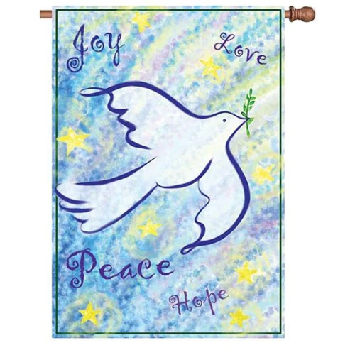 PEACE & JOY Standard Size Flag by Premier Kites - 28" x 40" | 52217 | eBay
