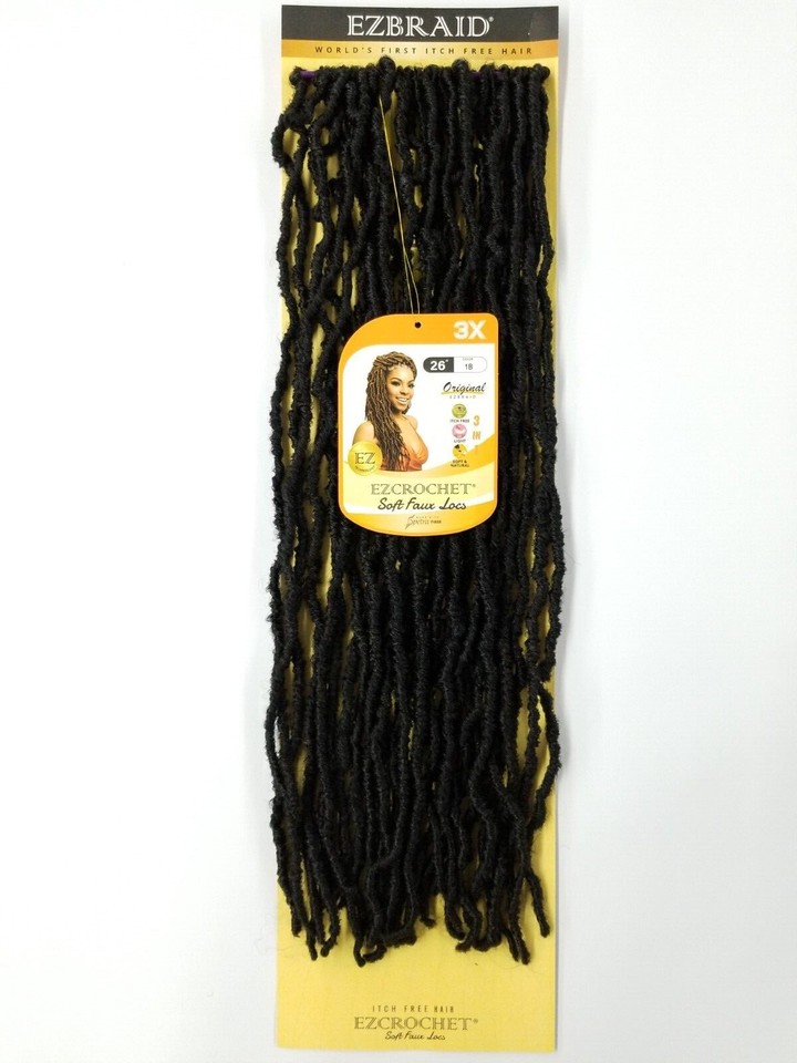 I&I Hair Innocence EZCROCHET 3X Faux Locs Crochet Braiding Hair Spectra ...