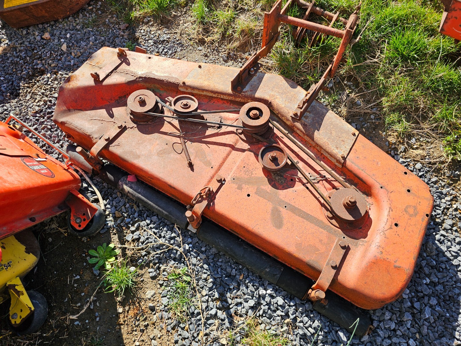 Used Power King 48" Mower Deck Working 1614 1612 Economy Jim Dandy Mule ...