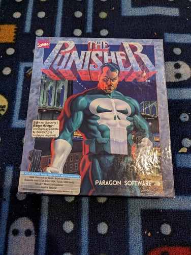 Marvel Comics The Punisher Paragon MSDOS IBM PC xt,at, ps2 Big Box 1990 ...