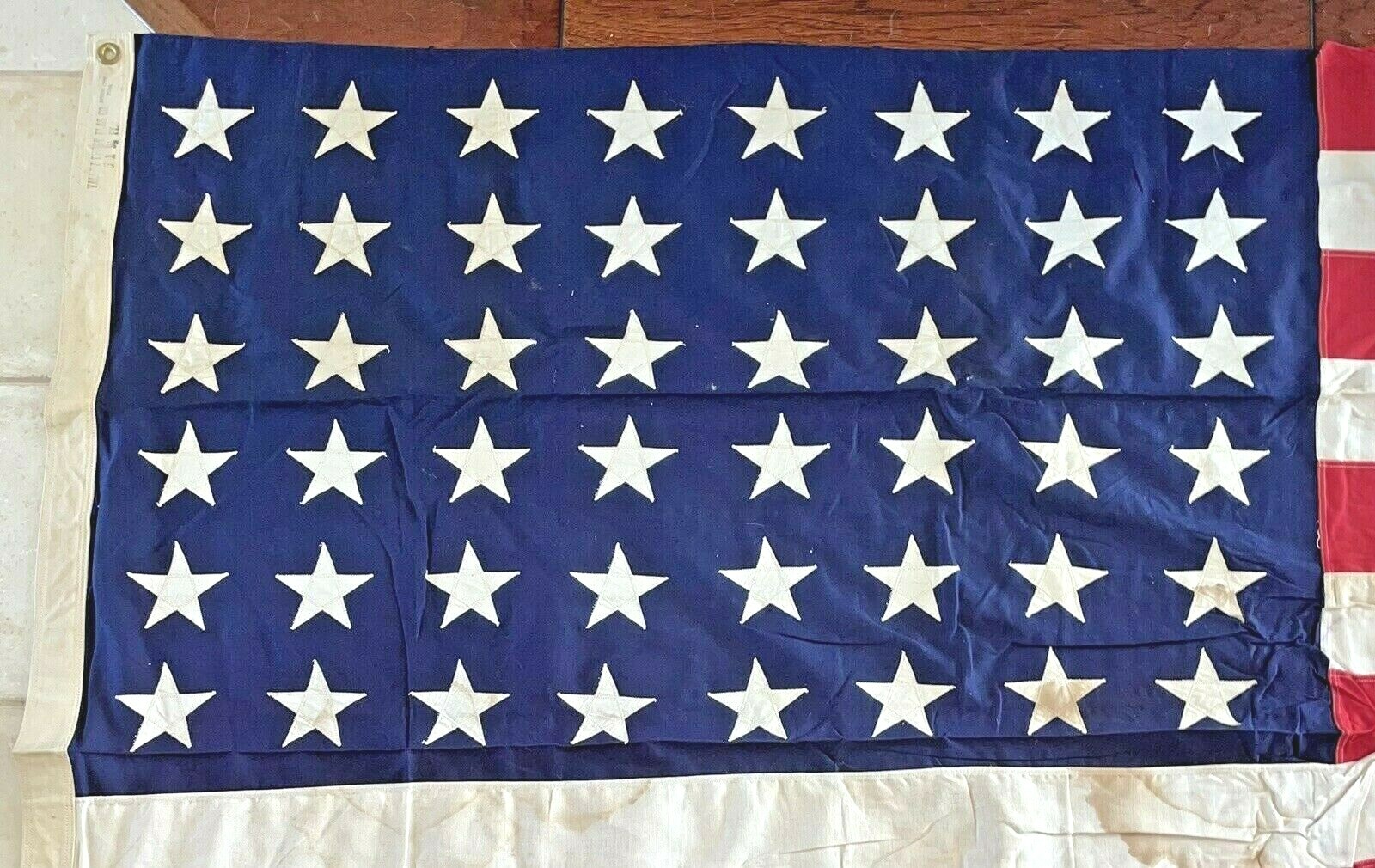 48 STAR AMERICAN USA FLAG VALLEY FORGE FLAG CO 5FT X 9.5FT | eBay