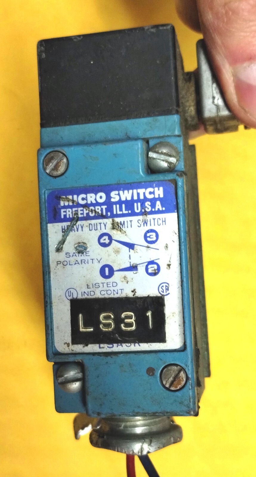 Micro switch Heavy Duty Limit Switch LSA3K Large 2" diam. wheel 10a ...
